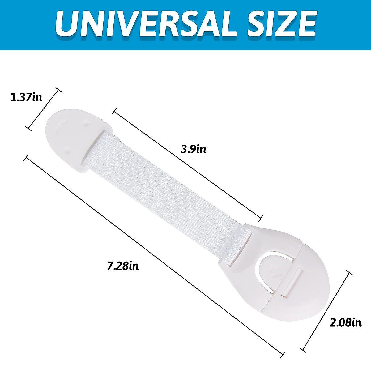 CCINEE 15pcs Child Safety Cabinet Locks, Baby Proofing Cabinet Locks for Cabinets Refrigerator Door Toilet lid and Drawers Door Latches 3M Adhesive No Tools or Drilling