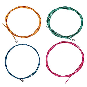 Electric Bass Guitar Strings Colorful Guitar String Alloy Wound Electric Bass Strings Accessories