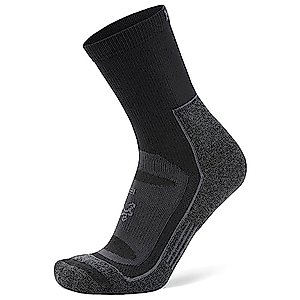 Balega Blister Resist Performance Crew Athletic Running Socks for Men and Women (1 Pair), Black, X-Large