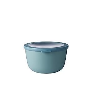 Mepal, Cirqula Multi Food Storage and Serving Bowl with Lid, Food Prep Container, Nordic Green, 2.1 Quarts (2 Liters, 68 ounces), 1 Count