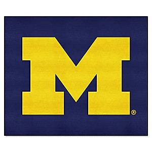 FANMATS 3407 Michigan Wolverines Tailgater Rug - 5ft. x 6ft. Sports Fan Area Rug, Home Decor Rug and Tailgating Mat
