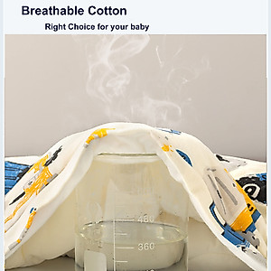 I love D&M Baby Toddler Sleep Blanket with Legs Cozy 2.5 TOG Wearable Blanket Sleep Sack with Zipper Pink Dinosaur Excavator (TE 3T)