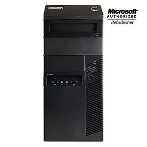 Lenovo M93P Tower Desktop High Performance Gaming Computer PC - Intel Core I7-4770 3.4Ghz - 16GB RAM - 256GB SSD - NVIDIA GT 1030 2GB DDR5 - Windows 10 Home 64-bit-Multi-Language Support (Renewed)