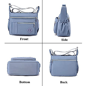 BASICPOWER Crossbody Bag Purse for Women, Multiple Pockets Lightweight Waterproof Shoulder Bags Travel Tote Handbag