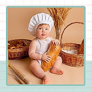 KHC-KHF Newborn Baby Photography Prop Baby Chef Outfits Chef Hat Apron Set Infant Baby Chef Costume Newborn Photography Outfits Boy Toddler Chef Hat And Apron