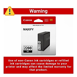 Canon PGI-2200 Pigment Black Ink Tank Compatible to IB4120, MB5420, MB5120, IB4020, MB5020, MB5320