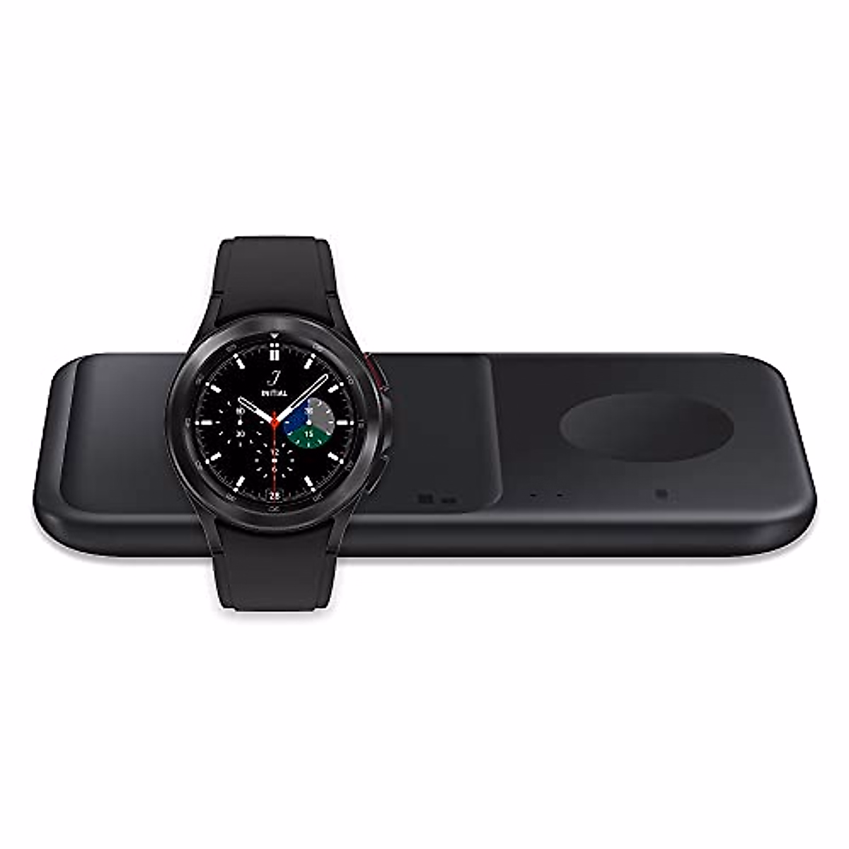 Samsung Galaxy Watch 4 Classic 46mm Smartwatch LTE, Black (US Version) with Samsung Wireless Charger Fast Charge Pad Duo (2021), Black