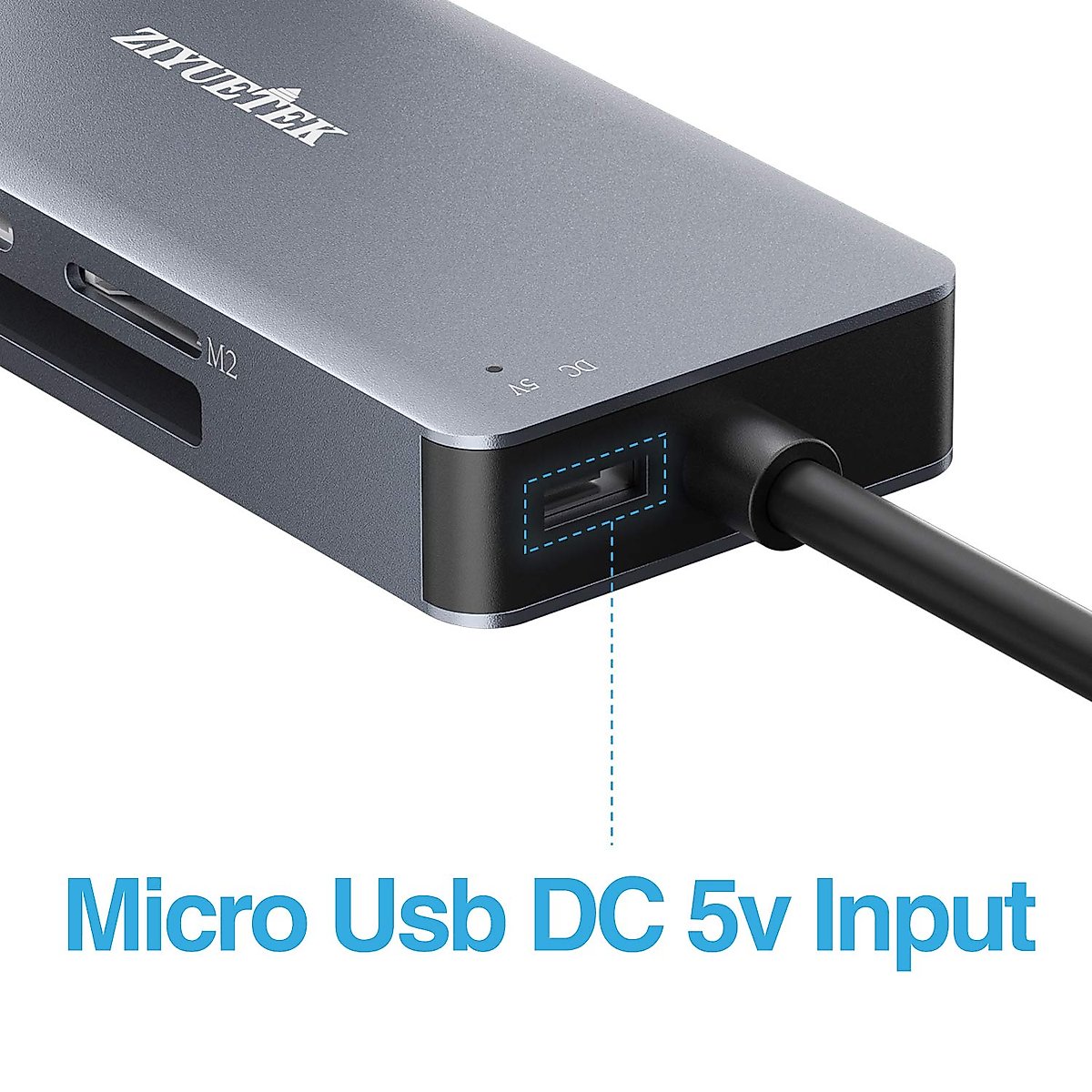 CF Card Reader,USB 3.0 to Compact Flash Memory Card Reader Adapter 5Gbps Read 5 Cards Simultaneously for SDXC, SDHC, SD, Micro SDXC, Micro SD, Micro SDHC, M2, MS, CF and UHS-I Card (Grey)