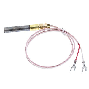 Gazechimp 2 Pcs 24 Inch Millivolt Thermopile Generators Replacement Used Fireplace / / Gas Fryer Cluster Thermocouple