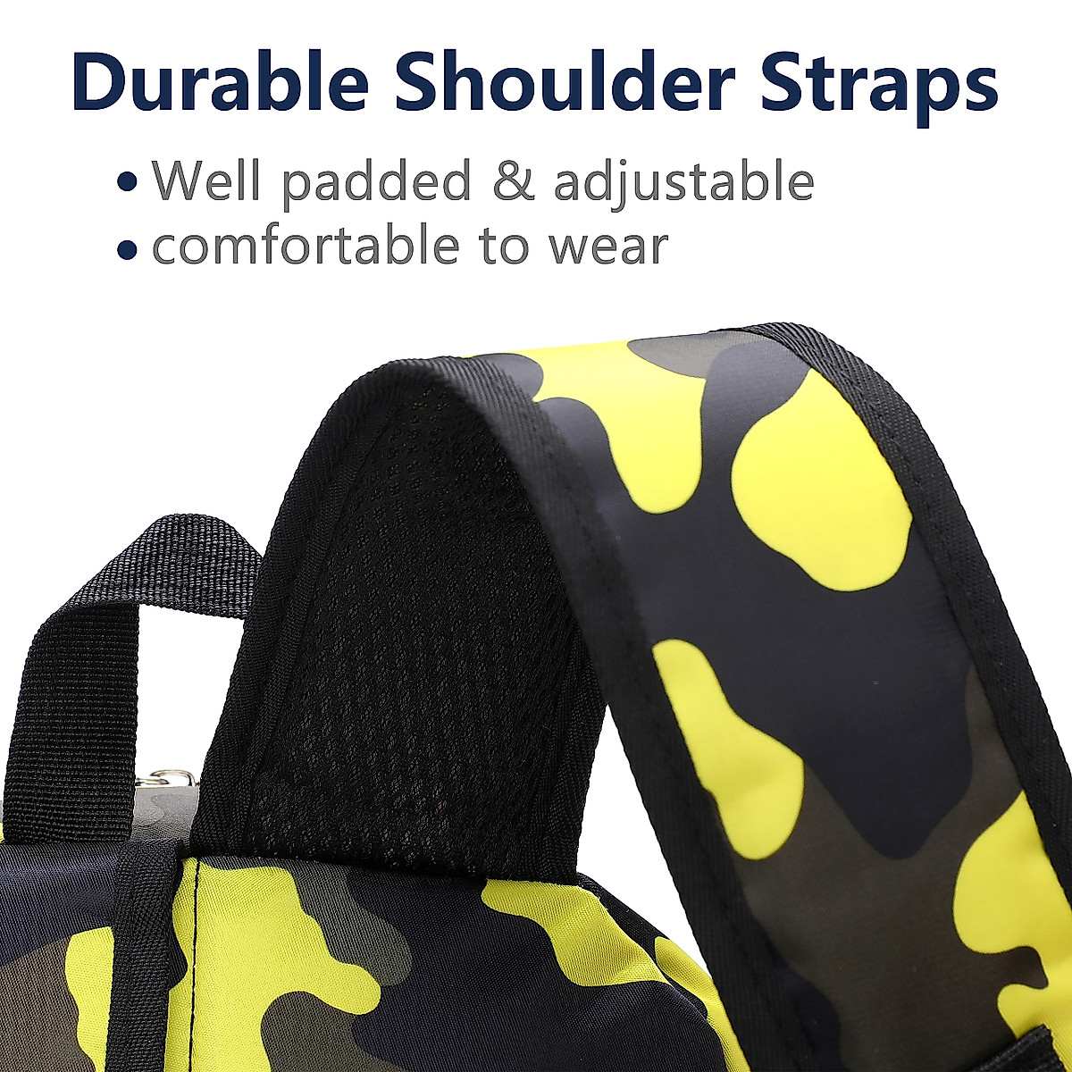 Kids School Backpacks for Boys Girls Elementary Kindergarten Camo School Bags Bookbags for Primary Preschool (Camouflage Yellow, Small)