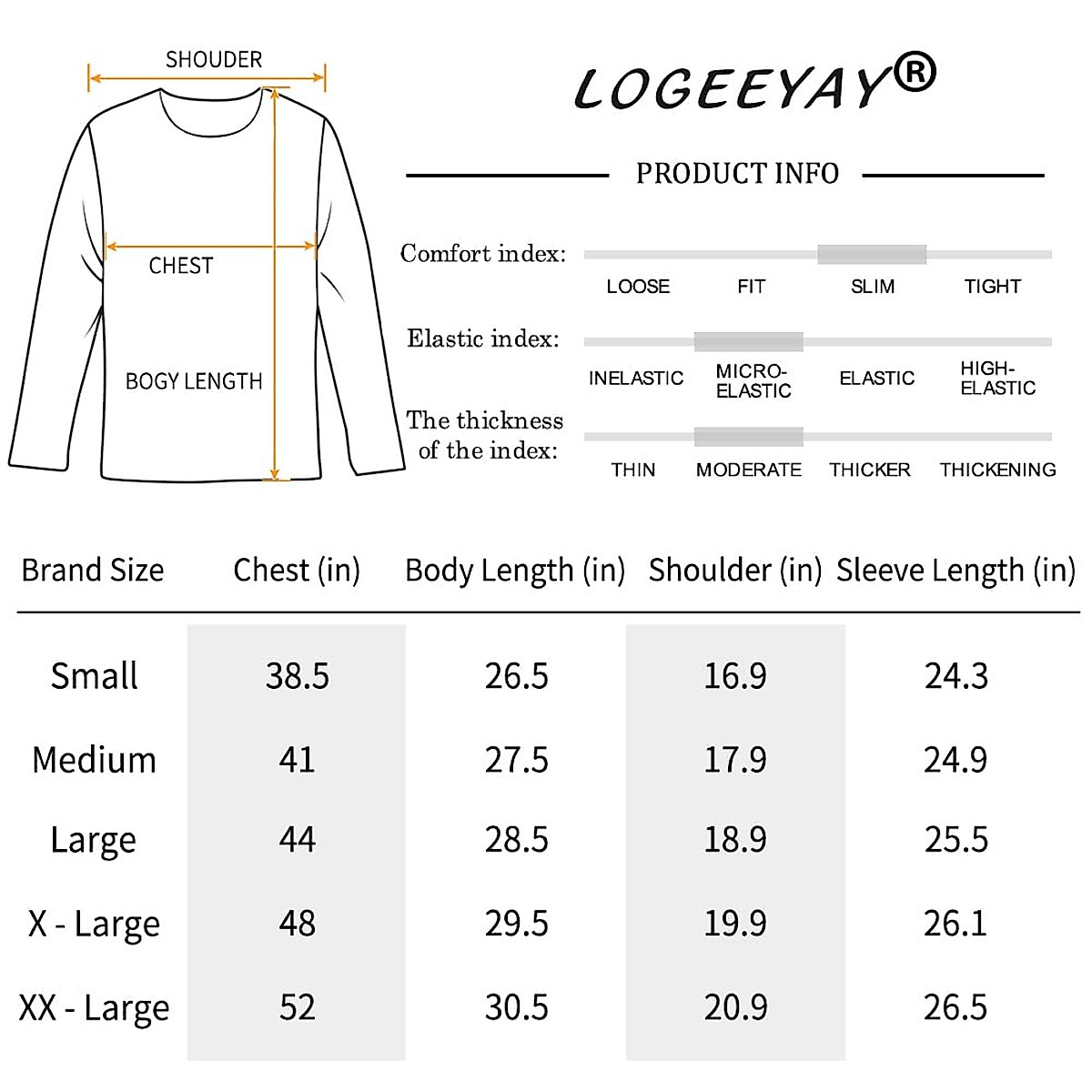 LOGEEYAR Mens Fashion Polo Shirt Short/Long-Sleeve Slim Fit Henley T-Shirts Pique Cotton Clothes