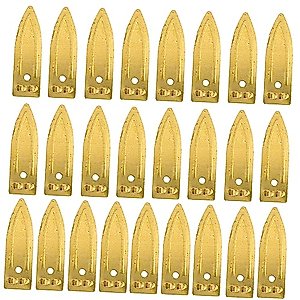 CIYODO 25pcs DIY Fruit Battery Materials Metal Electrode Strips Copper Electrode Strips Golden Fruit Battery Experimental Supplies