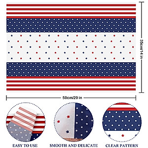 35 Sheets Tissue Paper for Gift Bags 19.5"x13.6" Gift Wrap Tissue Paper Bulk for 4th of July Memorial Day Festival Independence Day Party Art Crafts Tissue Paper for Packing Holiday Decor