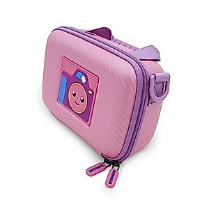 CASEMATIX Pink Camera Case Compatible with VTech KidiZoom Camera - Protective Travel Case with Shoulder Strap Compatible with VTech KidiZoom Duo Selfie Cam, Pix, Twist Connect and More!