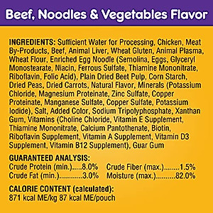 PEDIGREE CHOICE CUTS IN GRAVY Adult Soft Wet Dog Food Pack ( Variety: Beef, Chicken, Filet), 3.5 Oz - 30 Count (Pack of 1)