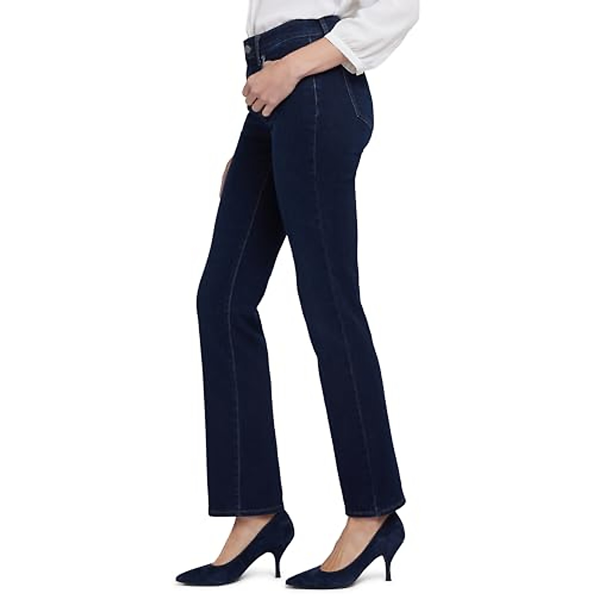 NYDJ Women's Marilyn Straight Denim Jeans, Burbank Wash, 2