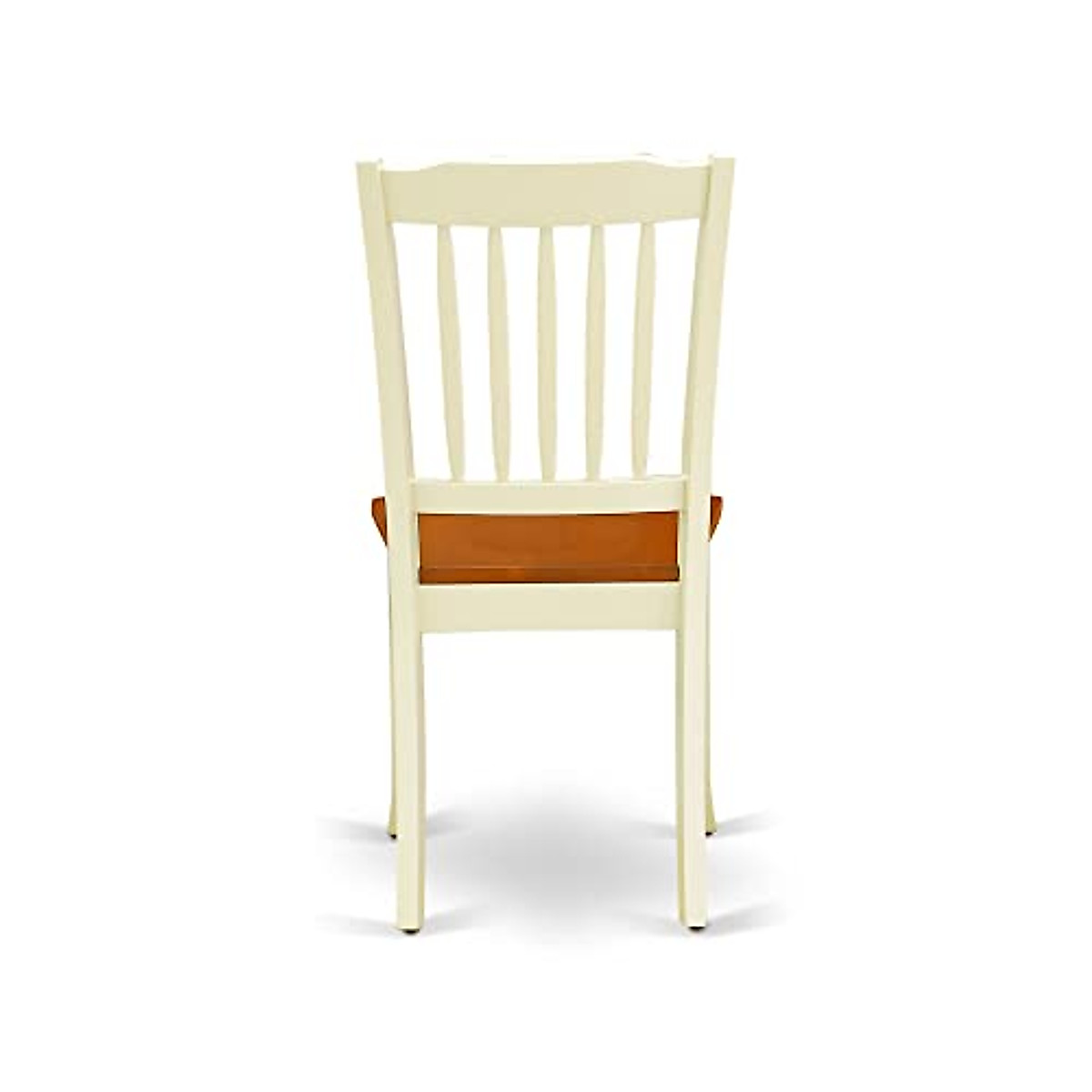 East West Furniture NIDA6-BMK-W Dining Set, 6-Piece