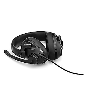 EPOS H3 Closed Acoustic Gaming Headset with Noise-Cancelling Microphone - Plug & Play Audio - Around The Ear - Adjustable, Ergonomic - for PC, Mac, PS4, PS5, Switch, Xbox - Onyx Black
