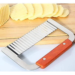 DD-life Pack of 2 Stainless Steel Wavy & Straight Soap Mold Loaf ，soap cutter Garnish Potato Vegetable Cake Cutter Cutting Tool