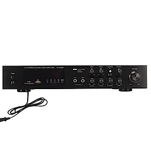 Bluetooth Home Theater Receiver, 5 Channel AV Receiver with Radio and MIC in, 500W HiFi Bluetooth Stereo Amplifier for Home Theater Karaoke Party