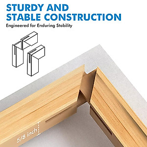 GOTIDEAL Stretched Canvas, Multi Pack 4x4", 5x7", 8x10",9x12", 11x14" Set of 10, Primed White - 100% Cotton Artist Canvas Boards for Painting, Acrylic Pouring, Oil Paint Dry & Wet Art Media