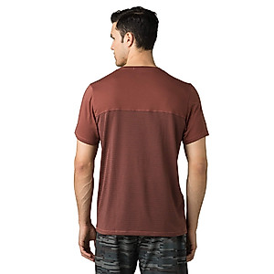 prAna Men's Milo Shirt, Vino Red, Small