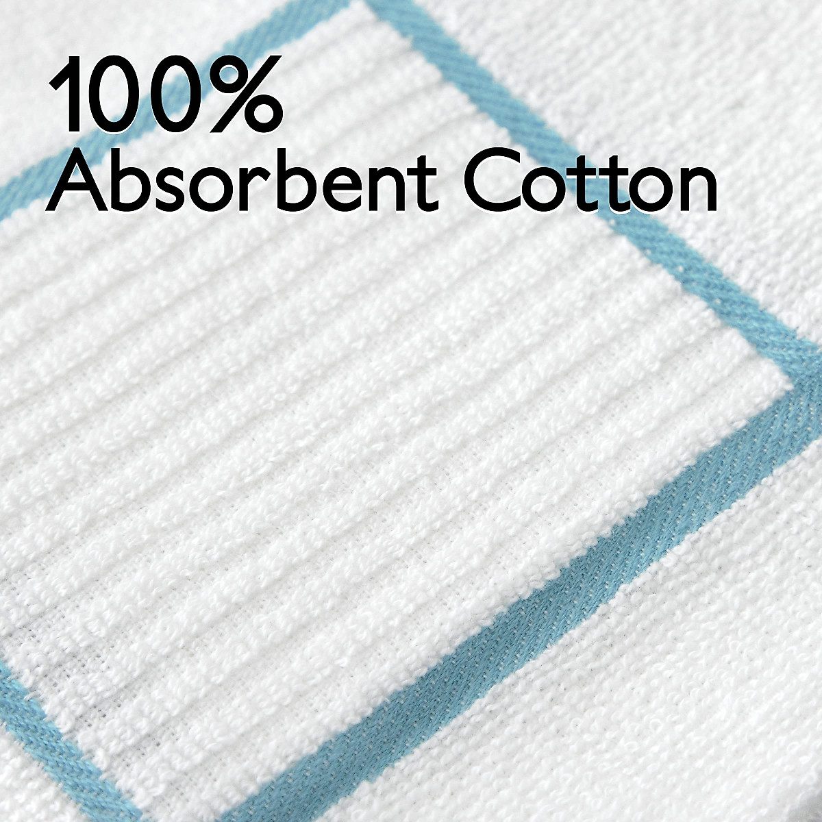 T-Fal Textiles 10167 100-Percent Cotton Parquet Kitchen Dish Towel, Breeze, Check-Single