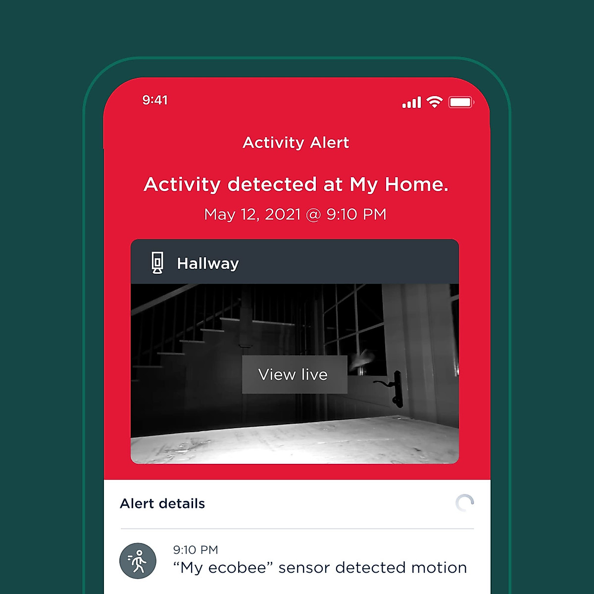 ecobee SmartCamera – Indoor WiFi Security Camera, Smart Home Security System, 1080p HD 180 Degree FOV, Night Vision, 2-Way Audio, Works with Apple HomeKit, Alexa Built In