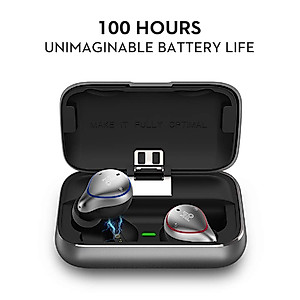 True TWS Stereo Wireless Earbuds 05 Plus by MIFO,APT-X Bluetooth 5.0 Wireless Sport Headphones with 2600mAh Charging Case,CVC6.0 Deep Bass Wireless Earphones Bulit-in Mic Headset, One-Step Pairing