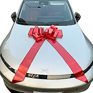 Aidwey Big Gift Bows (Red, 23 inch, 1 Pack) for Large Gift Decoration. Huge Bows, Big Car Bow, Christmas Bows, Birthday Bows, Car Bows.