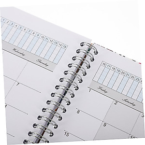 Tofficu 2024 Note Book Spiral Notebooks Notepad Office Decor Note Pad Monthly Planner Office Accessory Academic Planner Office Supply Weekly Calendar Pad Tear off Schedule Work Tearable