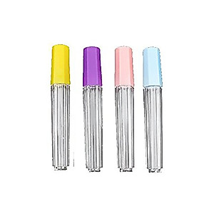 12Pcs Clear Plastic Felting Sewing Needles Container Pin Needle Storage Tubes Bottle Holder Storage Case