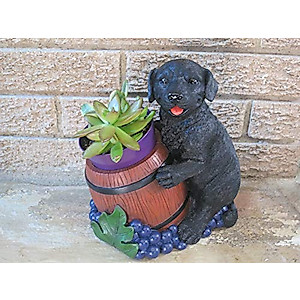 Decorative Dog Wine Holder, for Dog Loving Wine Drinkers (Black Labrador)