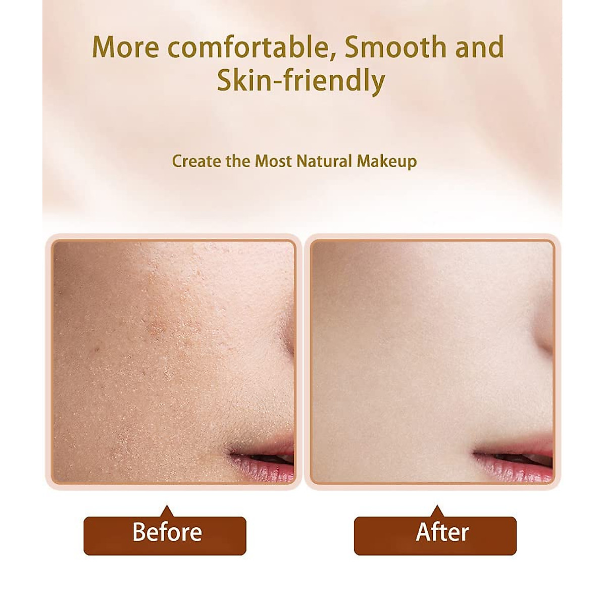 Foundation Makeup Brush for Blending Liquid, Cream Concealer or Flawless Cosmetics,makeup brushes with Bonus Protective Case, liquid foundation brush for face,foundation brush for liquid makeup(Black)