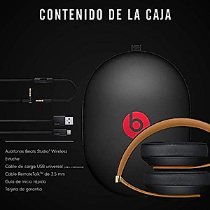 Beats Studio3 Wireless Noise Cancelling Over-Ear Headphones - Apple W1 Headphone Chip, Class 1 Bluetooth, 22 Hours of Listening Time, Built-in Microphone - Midnight Black (Latest Model)