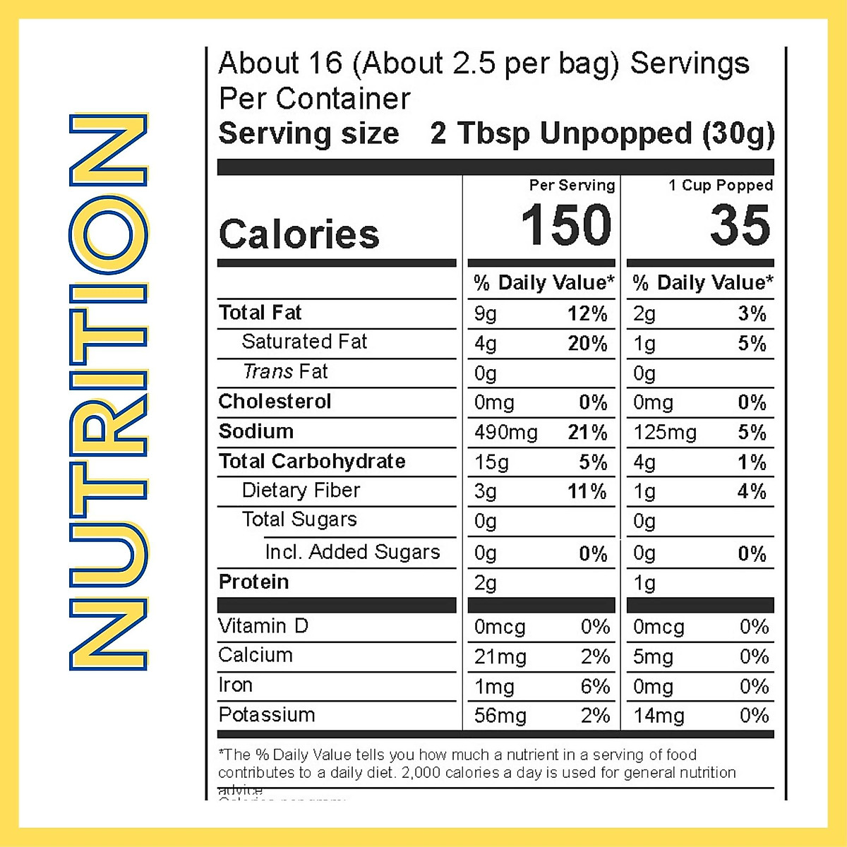 Cousin Willie's Microwave Popcorn Bags, White Cheddar (6 bags), Gourmet Popcorn Boxes for Party, Whole Grain Popcorn, Gluten Free, Low Calorie Healthy Snack, Made in USA, non-GMO