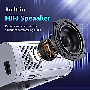 Projector, Native 1080P 5G WiFi Projector, Giaomar 7000 Lumens Portable Projector with Bluetooth Full HD Home Theater Projector, Compatible with Smartphone/PC/TV Stick/USB/PS4/PS5