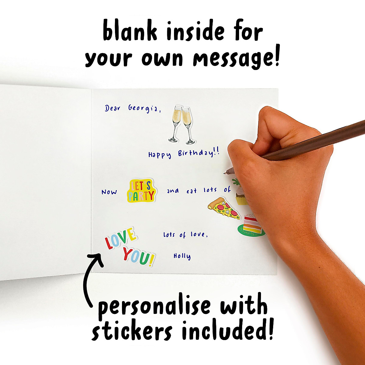 CENTRAL 23 - Unbe-leaf-able Birthday Card for Her - Comes with Fun Stickers