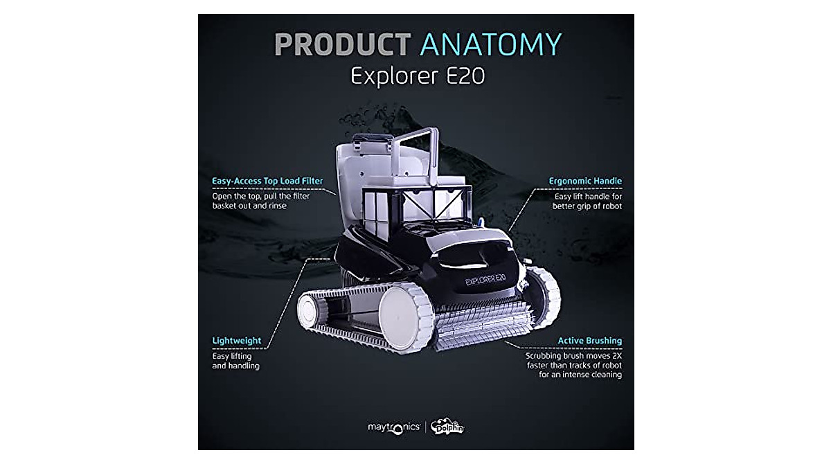 Dolphin Explorer E20: Effective Robotic Pool Vacuum Cleaner