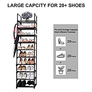 Mavivegue Shoe Rack,10 Tier Shoe Rack Shoe Rack 5 Tier Shoes Rack for Closet Entryway