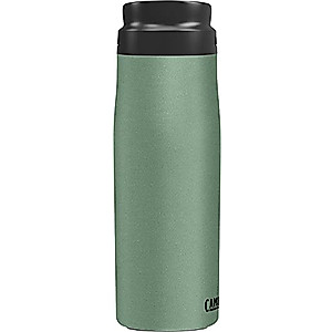 CamelBak Forge Flow Coffee & Travel Mug, Insulated Stainless Steel - Non-Slip Silicon Base - Easy One-Handed Operation - 20oz, Moss