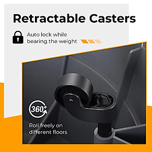 Giantex Rolling Step Stool Kick Stool Ladder w/Non-Slip Platform Casters Home Appliance Mobile Scooter 330 LBS Weight Capacity Gray