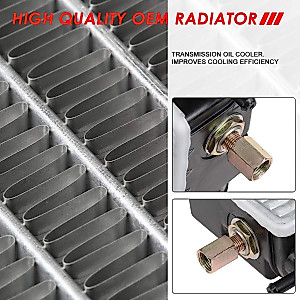 Auto Dynasty DPI 1452 1-Row Cooling Radiator Compatible with Ford F150 F250 F350 Bronco 4.9L AT/MT 85-96, Aluminum Core Factory Style