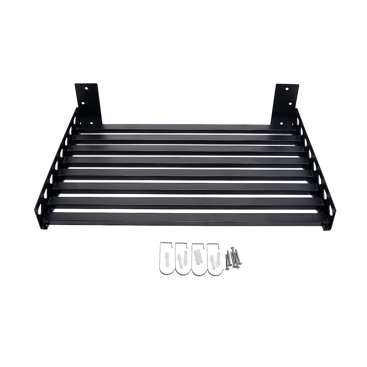 Microwave Shelf, Wall-Mounted Microwave Bracket Oven Rack Oven Bracket Stainless Steel Kitchen Microwave Rack, Space Saving, Sturdy