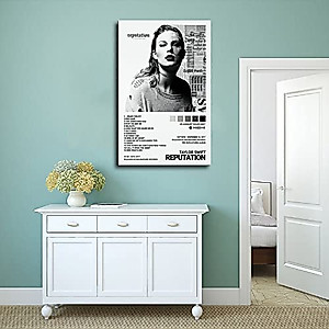 BAWEE Poster Reputation Swift Canvas Poster Wall Art Decor Print Picture Paintings for Living Room Bedroom Decoration Unframe: 12x18inch(30x45cm)