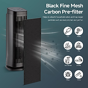 8 Packs Replacement Filter K Pre-Filter Compatible with Honey-Well Air Cleaner Purifier - Models HFD300, HFD310, HFD314, HFD320, HD320, HFD323CV1, HFD323-TGT, HFD324, HFD360B for K