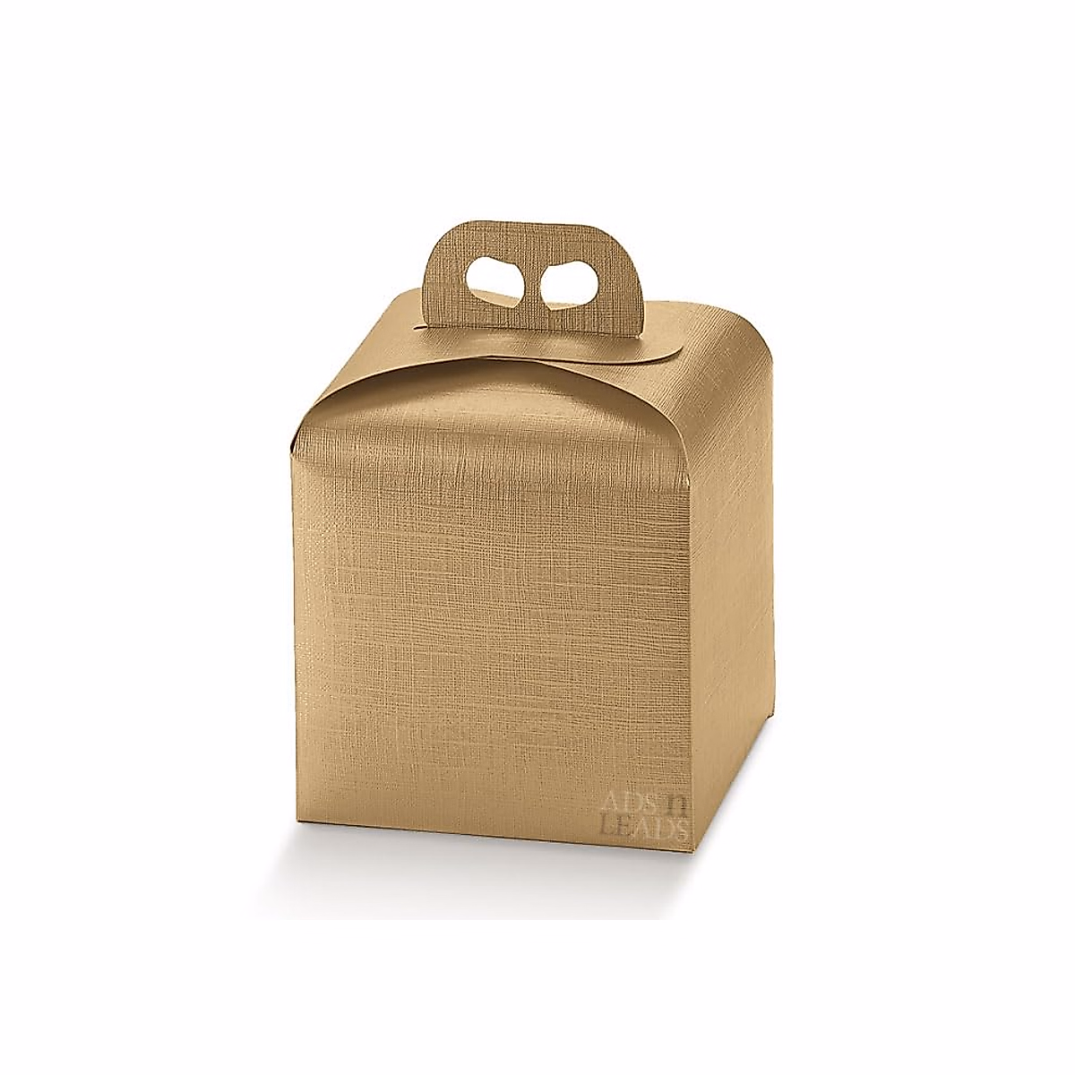 ADS N LEADS Golden Cake box Bakery for Tall Cakes Boxes with Handles - Non-corrugated gold cardboard packaging Pastries, Birthday Party Containers, Wedding, Valentine's Day (GOLD7.8 x 7.8 x 7 Inch)