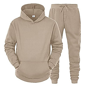 Following His Orders Men's Tracksuit Athletic Sports Gym Sports Long Sleeve Sweatshirts Jogger Pant With Pockets Hooded Sweatsuits Jogger Suit With Pockets M M