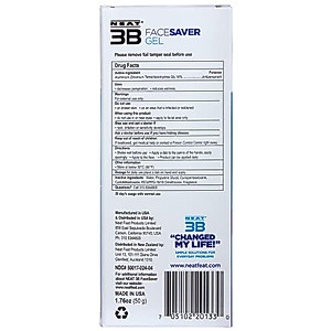 Neat Feat 3B Face Saver Antiperspirant Gel for Facial Perspiration & Shine, White and Blue, 1.76 Fl Oz