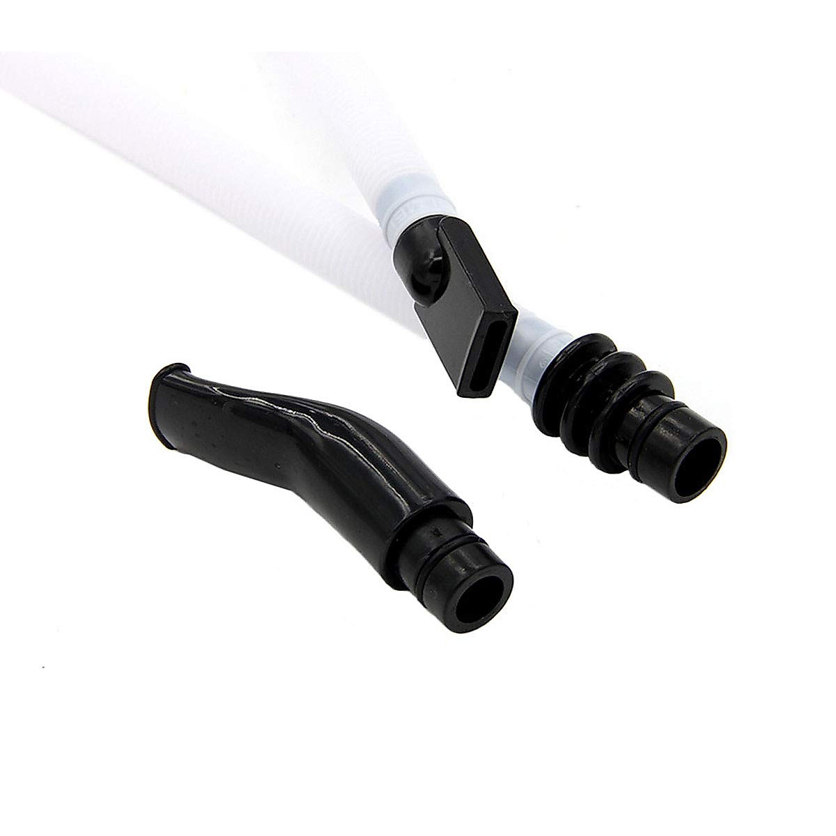 Jiayouy 2 Sets Melodica Mouthpieces Tube Set 21"/ 53cm Long Flexible Plastic Melodica Pianica Tube Mouthpiece Replacement Parts Instrument Accessory